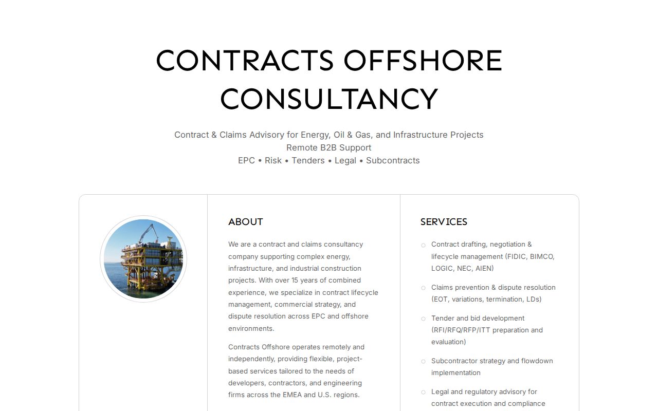 CONTRACTS OFFSHORE